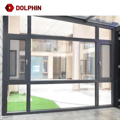 China Waterproof Double Glazed Aluminium Casement Windows Tilt And Turn for sale