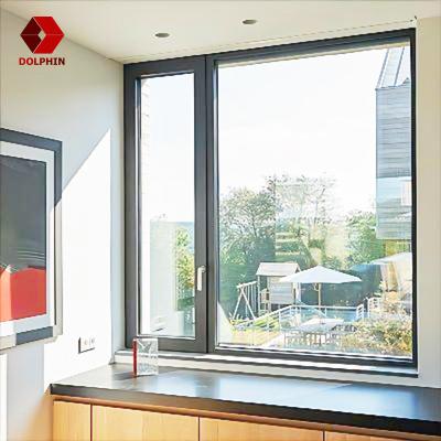 China Energy Saving Thermal Break Steel Glass Casement Windows Aluminum Tilt And Turn for sale