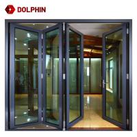 China Soundproof Bi Folding Door , Bi Folding Interior Aluminum Door for sale