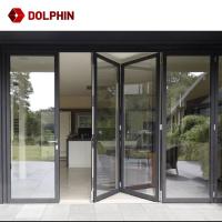 China Waterproof Aluminium Balcony Outdoor BiFold Door Glass Customized for sale
