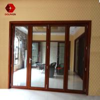 China Top Windows Aluminium Folding Door , Aluminum Double Glass Bifold Door for sale