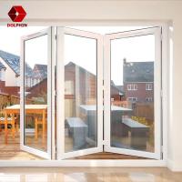 China Horizontal Sliding Folding Windows , Black White French Style Window For Villa for sale