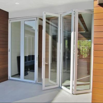 China DOLPHIN Aluminum Folding Window Rising Up Foldable Windows For Patio for sale