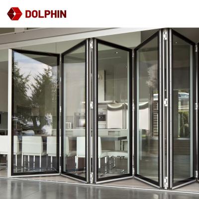 China Factory Direct Shop Windows Aluminum Folding Window Vertical Bi-Fold Window For Sale for sale