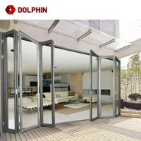 China Factory Direct Shop Windows Aluminum Folding Window Vertical Bi-Fold Window For Sale for sale