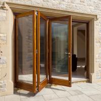 China Patio Waterproof Aluminum Folding Windows Exterior Foldable Windows For Apartment for sale