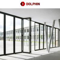 China Horizontal Folding Window 6063 Aluminum Bi-Fold Window White Windows For Project for sale