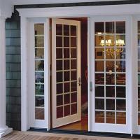 China Modern Design Hinge Swing Aluminum Interior Room Double Glass Door Casement Doors For House for sale