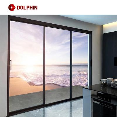 China Telescopic Sliding Glass Shower Doors And Windows Patio Sliding Screen Room Door Enclosure for sale
