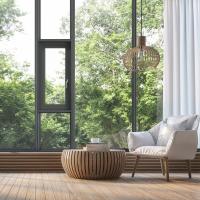 China DOLPHIN French Panoramic Window Thermally Broken Glazed Casement Aluminum Tilt And Turn Windows With Screen for sale