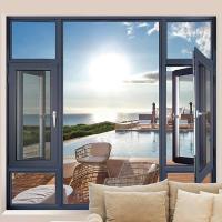 China DOLPHIN Aluminum Factory Window And Door Villas Prefab Houses Modern Tilt And Turn Window for sale