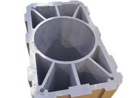 China 1.2mm 6063 T5 Extruded Aluminium Door Profiles Matt Powder Coated for sale