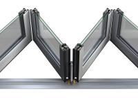 China 6082 Aluminium Folding Door Outside Wind Resistance Sound Insulation for sale