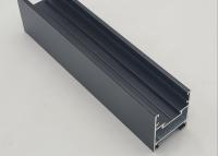 China Square Aluminium Sliding Door Profiles Energy Conservation Powder Coating for sale