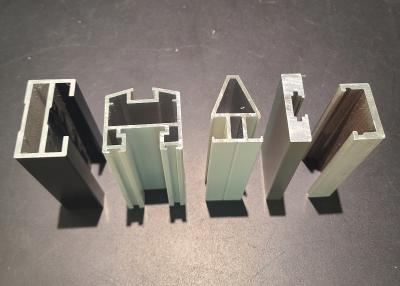 China T66 Aluminium Sliding Window Profile Wood Grain Transfer Printing for sale