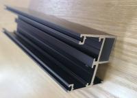 China Residential Narrow Sliding Black Aluminum Extrusion Profiles For Door Down Frame for sale