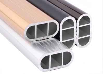 China Anodizing 6063 T5 Aluminum Extruded Profile For Wardrobe Alkali Resistance for sale