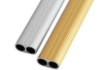 China Anodizing 6063 T5 Aluminum Extruded Profile For Wardrobe Alkali Resistance for sale