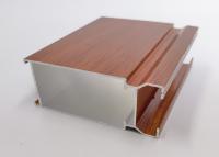 China 1.2mm Aluminium Sliding Window Profile Wooden Grain Marble Texture Adhesion for sale