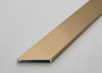 China 6060 Aluminum Extrusion Decorative Frame For Wine Cabinet Golden for sale