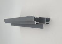 China Powder Coating Gray Aluminium Window Extrusions Wind Resistance for sale
