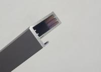 China Anodized Aluminium Wardrobe Profiles For Wine Cabinet Grey Decorative Frame for sale