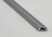 China Anodized Aluminium Wardrobe Profiles For Wine Cabinet Grey Decorative Frame for sale