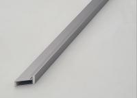 China Anodized Aluminium Wardrobe Profiles For Wine Cabinet Grey Decorative Frame for sale