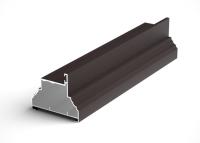 China Electrophoresis 6061 Extruded Aluminum Handrail Profiles Wood Grain Anodizing for sale