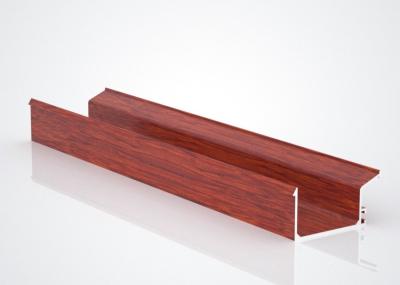 China Wooden Pattern T3 Extruded Aluminum Window Frame Sound Insulation for sale