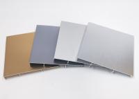 China 6000 Series Aluminium Decorative Profiles Middle Gold square aluminum extrusions for sale