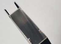 China Flat Anodized 6063A Aluminum Extruded Profile For Glass Sliding Door for sale