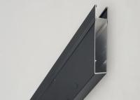 China Flat Anodized 6063A Aluminum Extruded Profile For Glass Sliding Door for sale