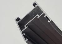 China 6005 Aluminum Extruded Profile Wood Grain Imitating Finish Acid Resistant for sale