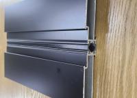 China 2.0mm Thickness 6005 Window Aluminum Profile Black Powder Coated Surface for sale