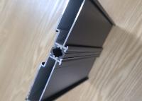 China 2.0mm Thickness 6005 Window Aluminum Profile Black Powder Coated Surface for sale