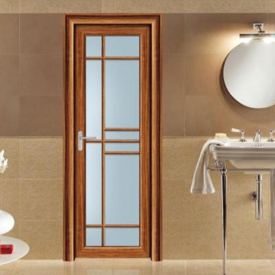 China Grey Anodized Aluminium Casement Door Two Side Open For Building for sale