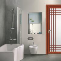 China Windproof Aluminium Casement Door Two Track Steel Matt Black for sale
