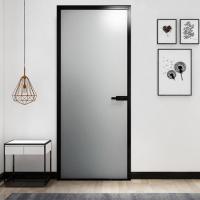 China Wood Grain Aluminium Casement Door Aluminum Flush Casement Doors for sale