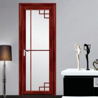 China Double Glazed Low E Aluminum Casement Door Lightning Protection for sale