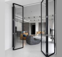 China 6061 6005 Aluminium Folding Door 4 Sash Aluminium Bifold Door for sale