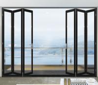 China Louver Aluminium Folding Door Non Thermal Break Powder Coating for sale