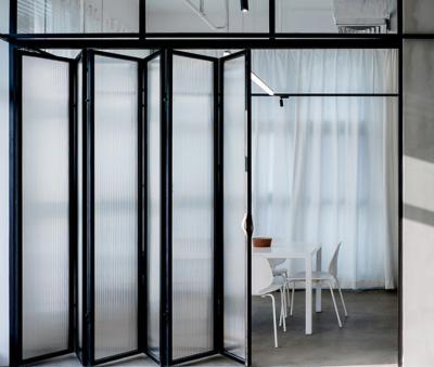 China 6061 6005 Aluminium Folding Door 4 Sash Aluminium Bifold Door for sale