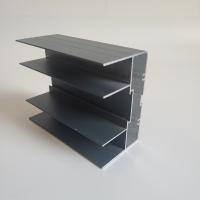 China T5 / T6 Powder Painted Aluminium Window Frame Profiles For Sliding Window for sale
