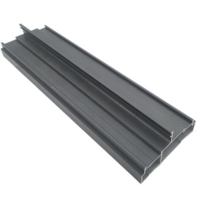 China Powder Coating Gray Aluminium Window Extrusions Wind Resistance for sale