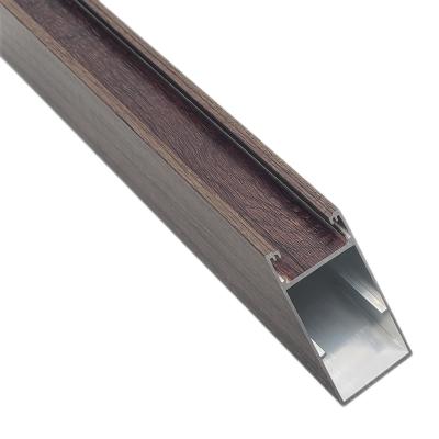 China 6005 Aluminium Sliding Window Profile Powder Coated Aluminum Channel for sale