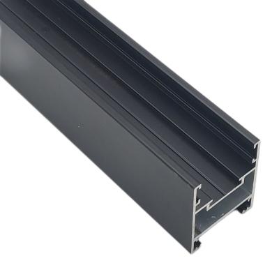 China 6005 Aluminum Extruded Profile Wood Grain Imitating Finish Acid Resistant for sale