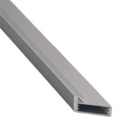 China Anodized Aluminium Wardrobe Profiles For Wine Cabinet Grey Decorative Frame for sale