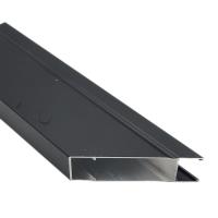 China Flat Anodized 6063A Aluminum Extruded Profile For Glass Sliding Door for sale