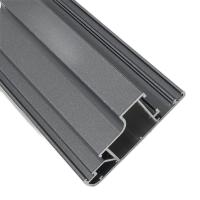 China High Formability Wood Grain Aluminum Extrusion Profile 1.2mm 1.4mm for sale